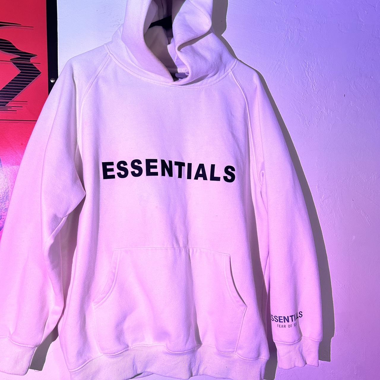 Essentials Fear Of God White Essentials fear of... - Depop