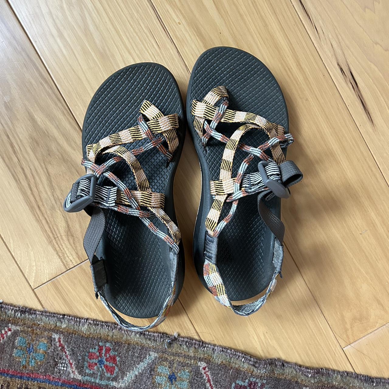 like new women's chacos size seven! worn maybe... - Depop