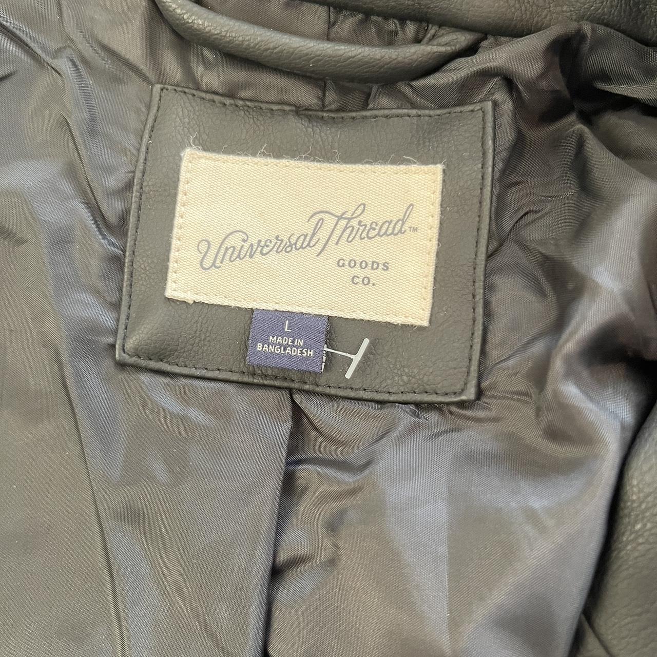 Black zip up leather jacket - Depop