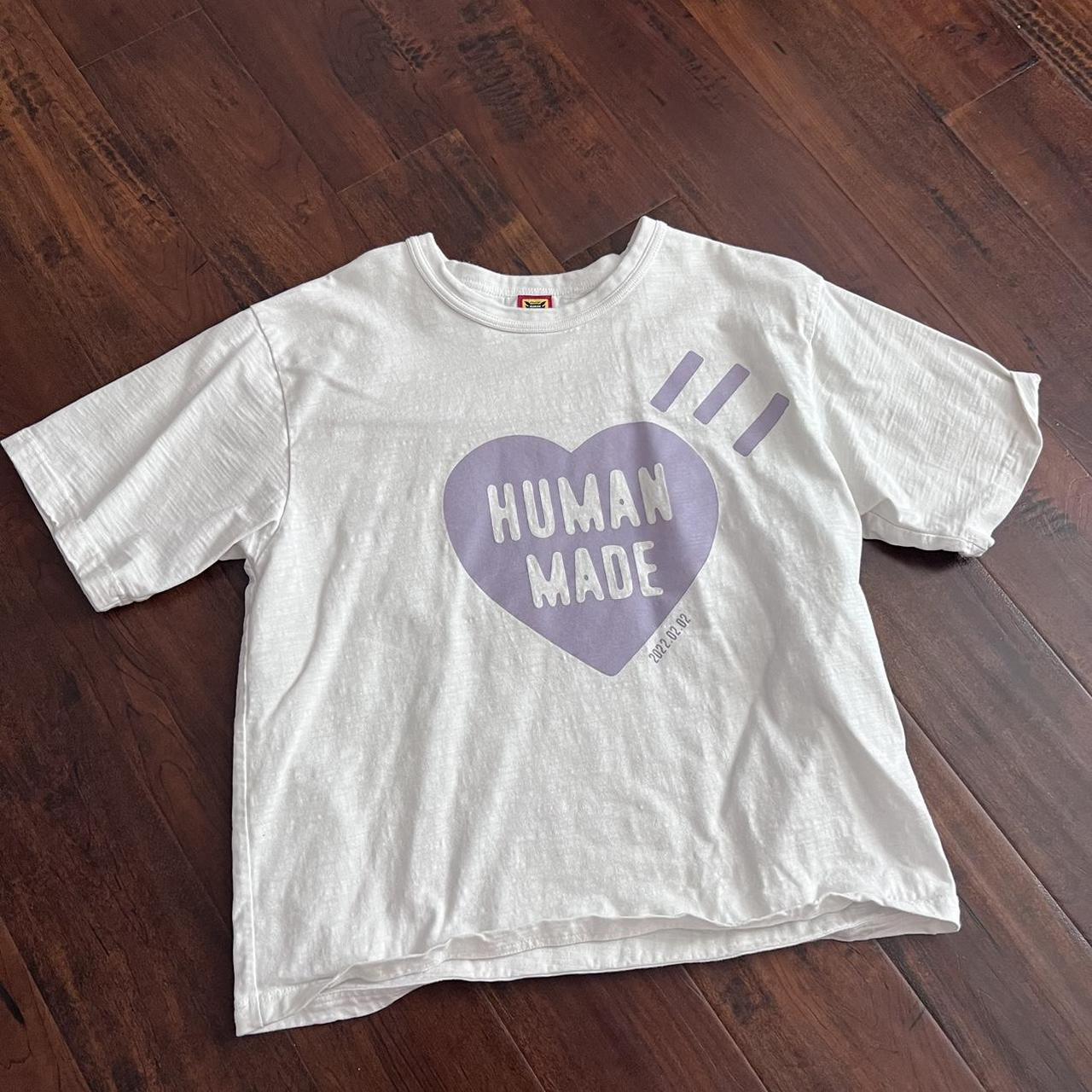 Human made Purple Heart tee Cropped to fit Size S - Depop