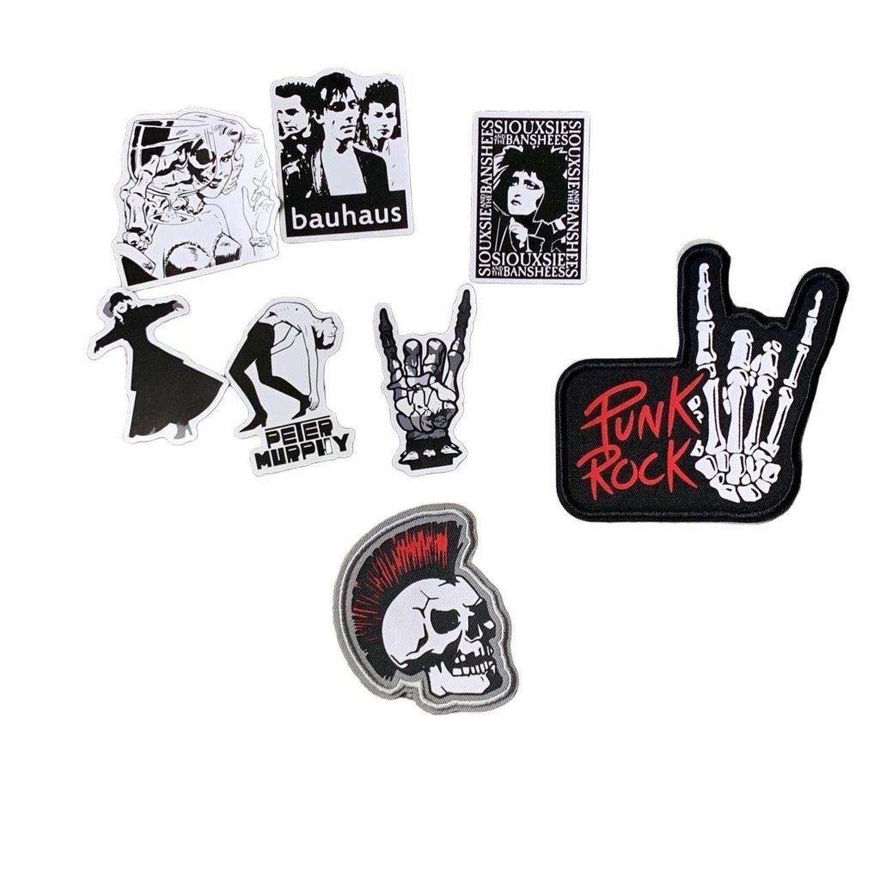 Goth Emo Punk Rock Music Stickers and Patches... - Depop