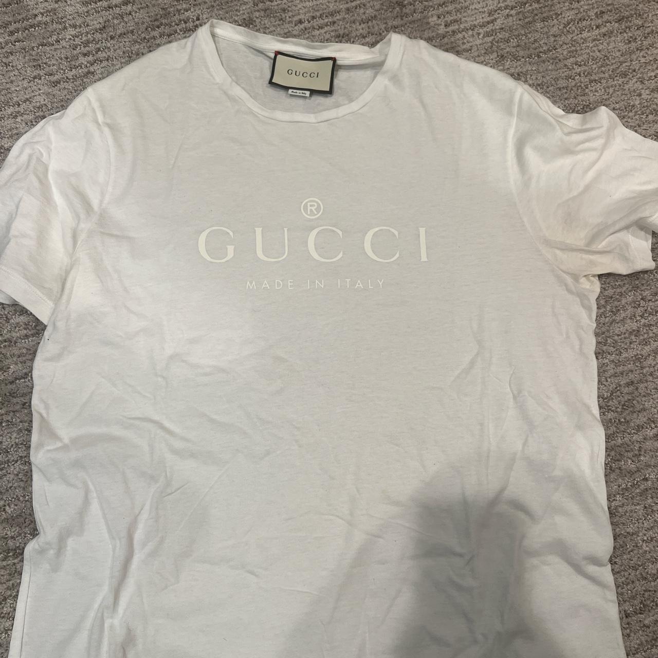🤍Men’s Gucci white shirt 🤍Size L 🤍Open to offers... - Depop
