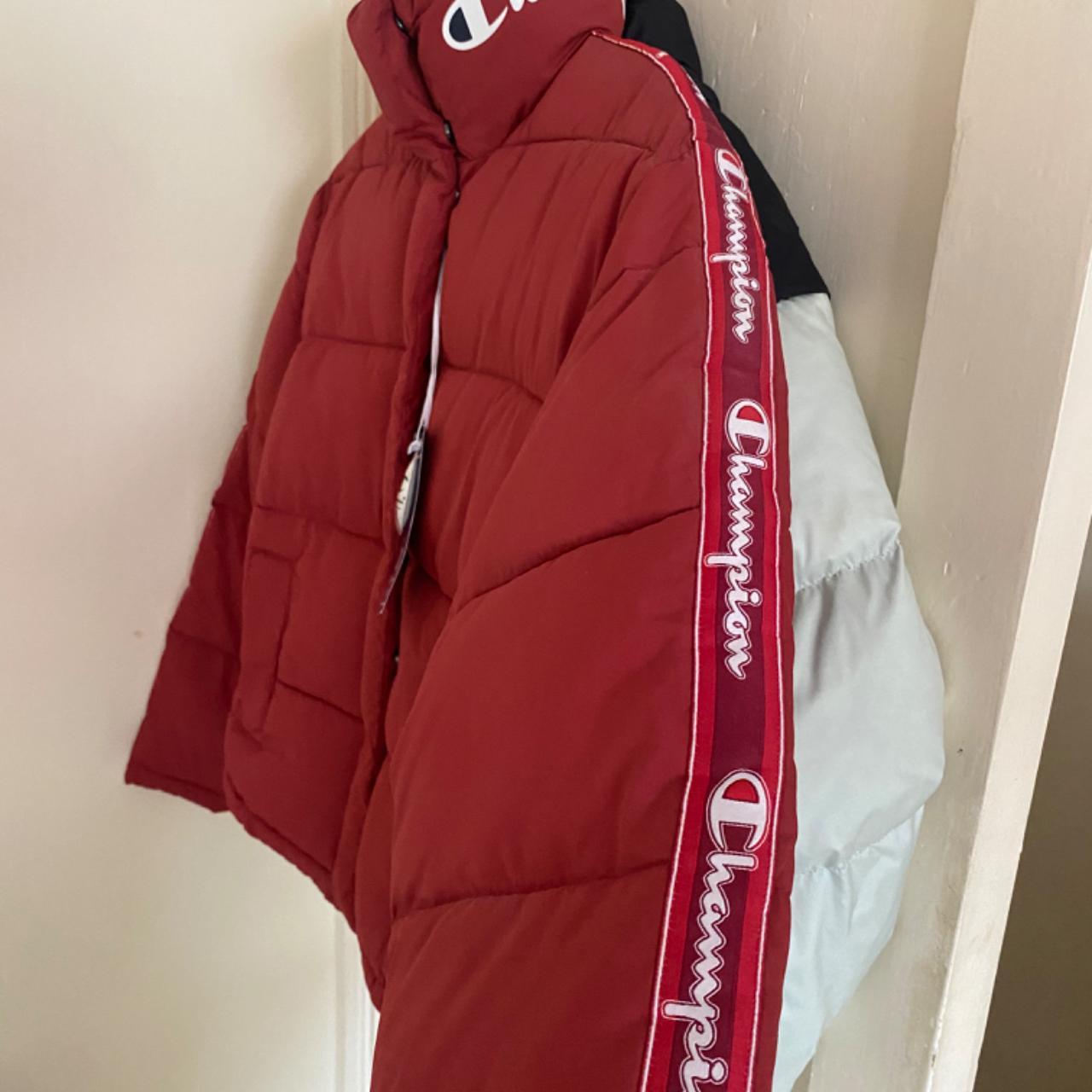 Champion Women's Red Jacket | Depop