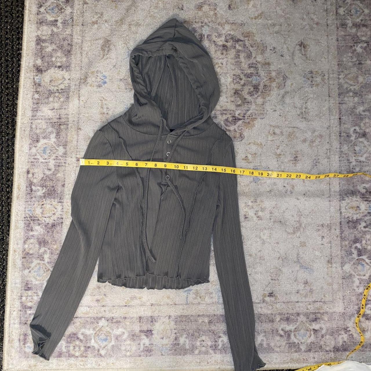 Can fit xs-m grey sweater with hoodie - Depop