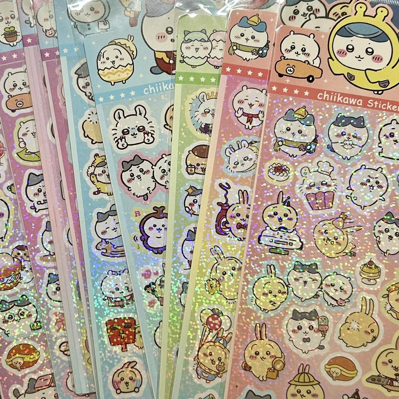 chiikawa holographic sticker sheet • listing for... - Depop