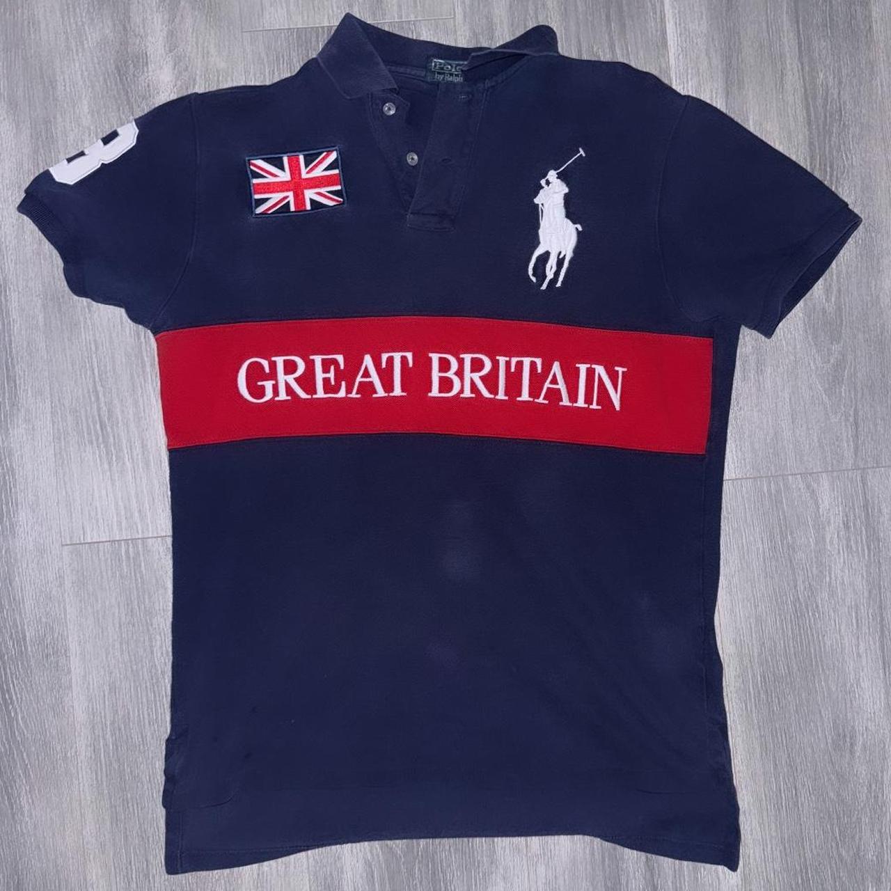 Chief keef Great Britain polo 🇬🇧 Size M Navy blue #3 - Depop