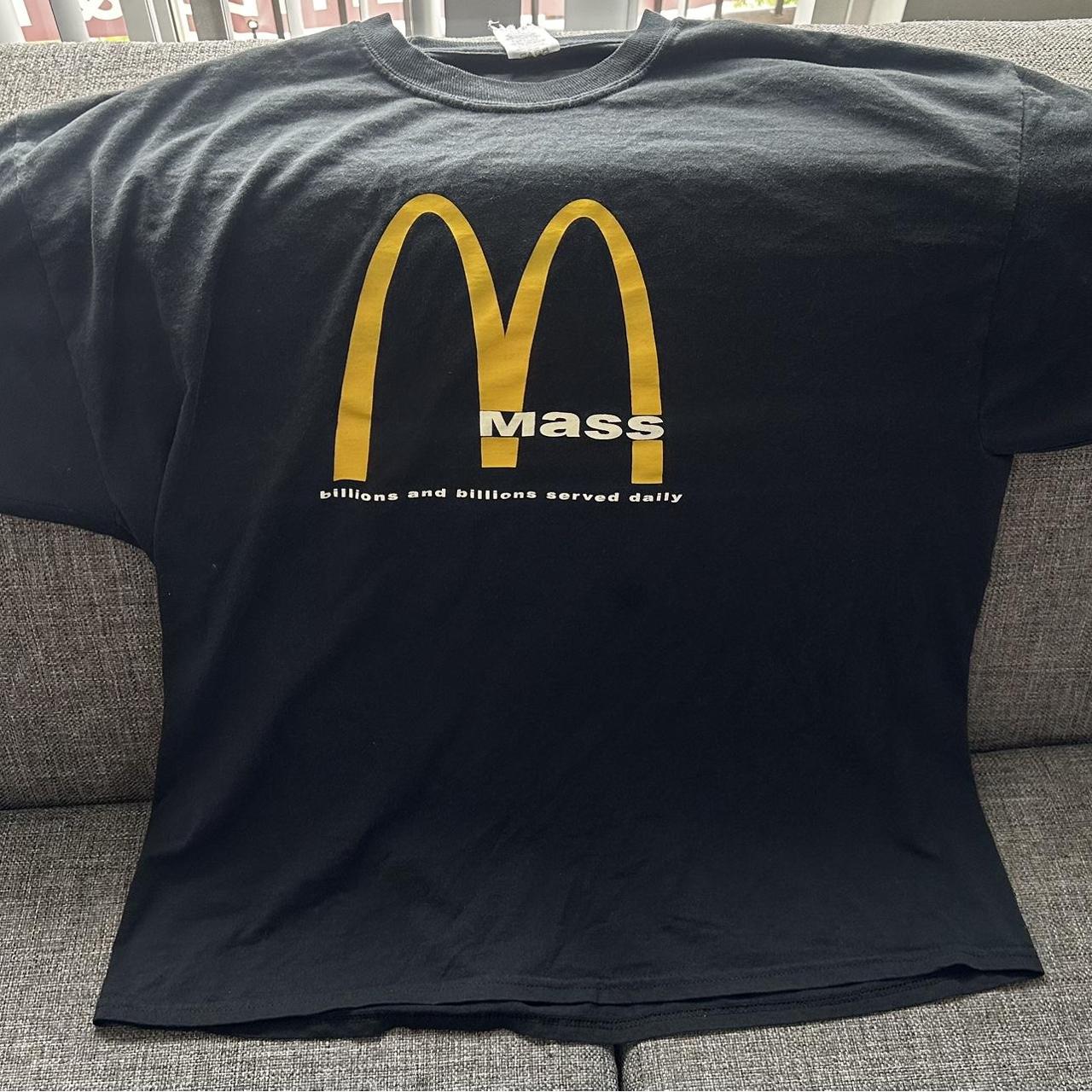 Mass Mcdonald’s Logo shirt John:55-56 2XL Fits like XL - Depop