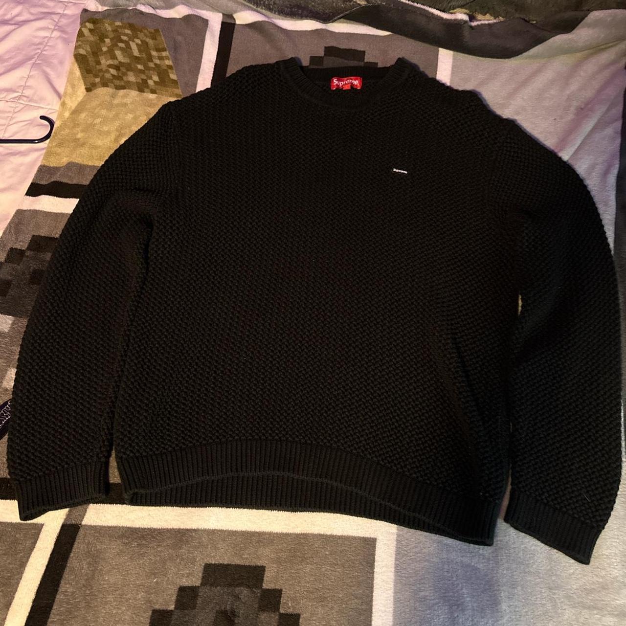 Supreme knit-sweater - Depop Supreme knit-sweater - Depop