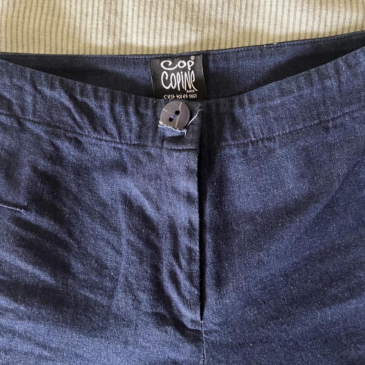 90s Cop Copine pants with knee patches. Bought in... - Depop