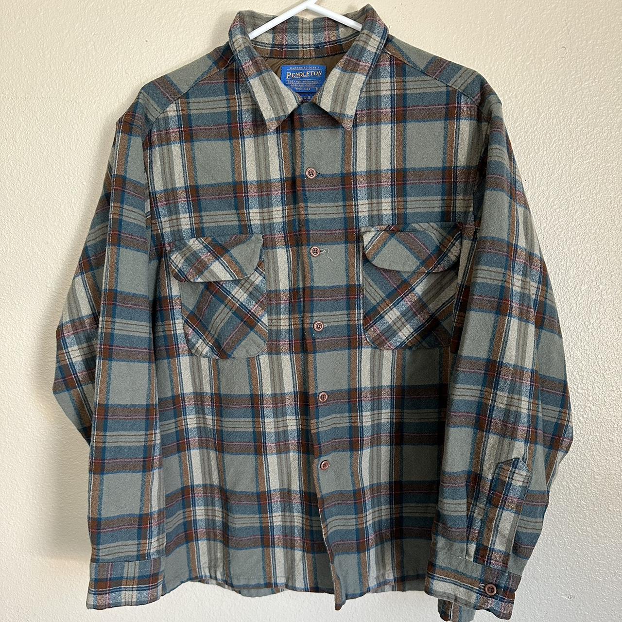 Pendleton Virgin Wool Shirt Made in USA Size XL... - Depop