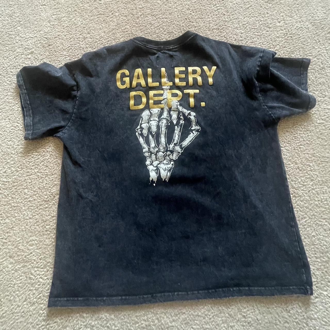 Gallery dept. skeleton middle finger t shirt with... - Depop