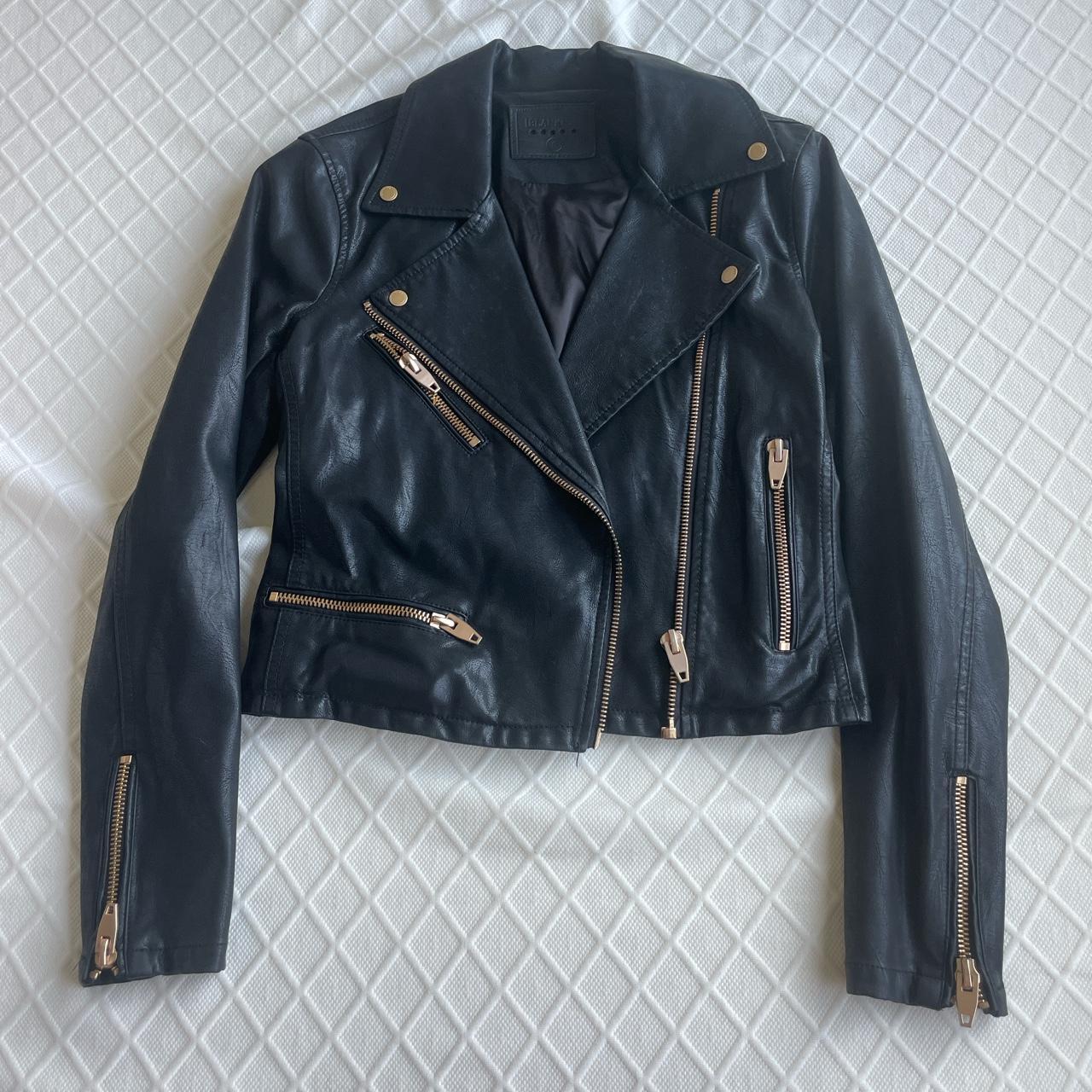 Size small leather jacket women’s Make an offer! - Depop