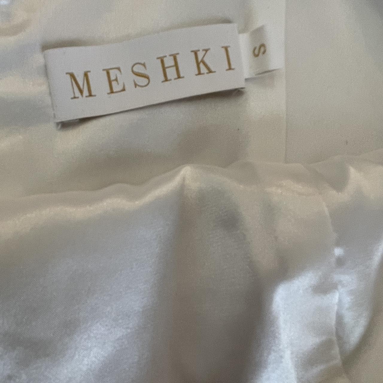 MESHKI white sequin mini dress - Depop