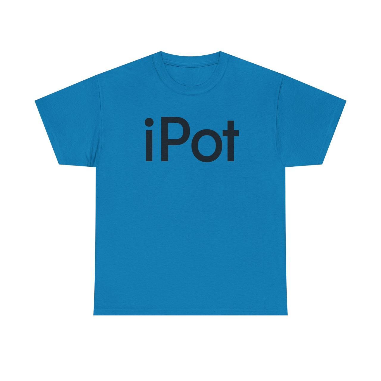 iPot Humor Parody Blue Unisex Tee Shirt -worn by... | Depop