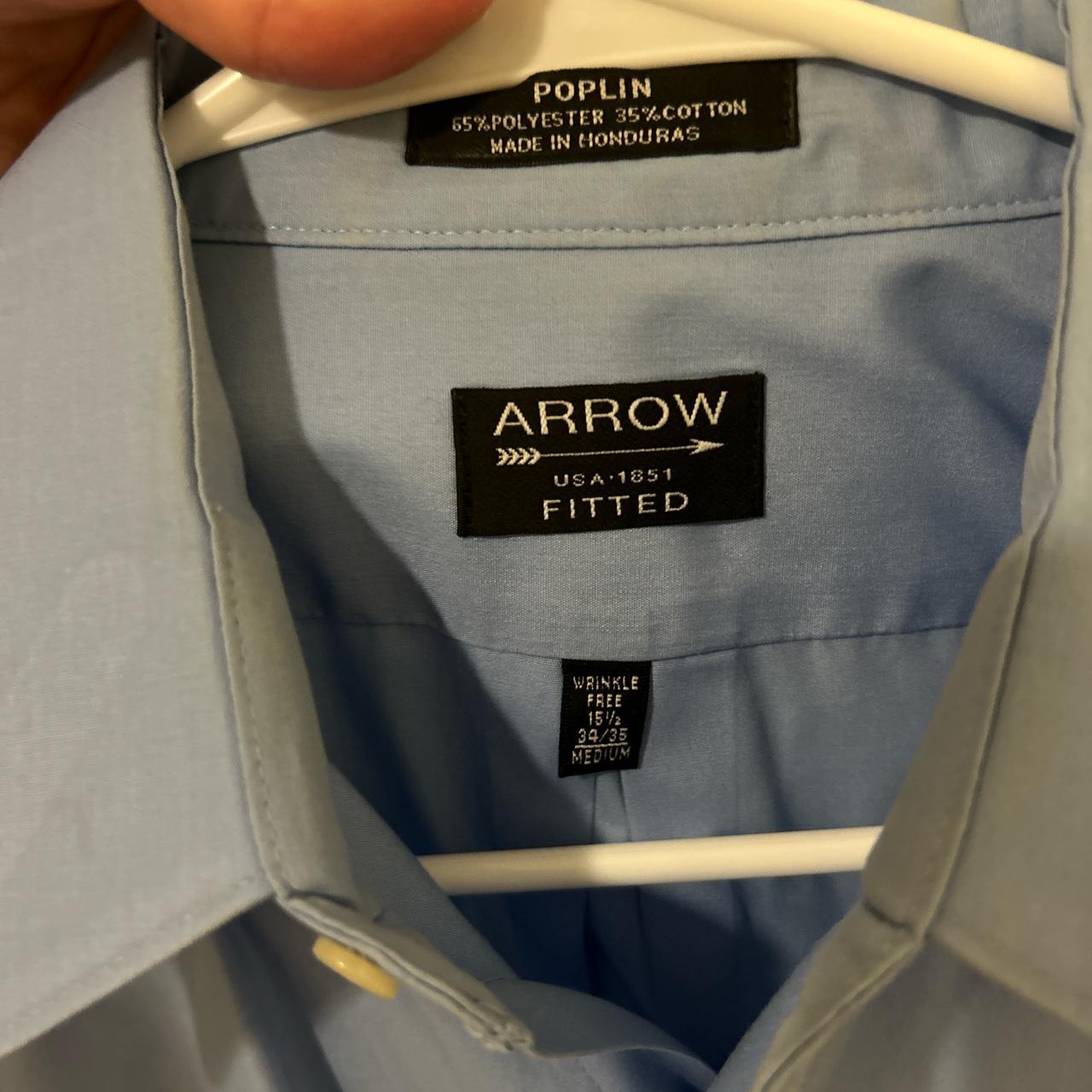 Periwinkle blue Arrow long sleeve dress shirt. Size... - Depop