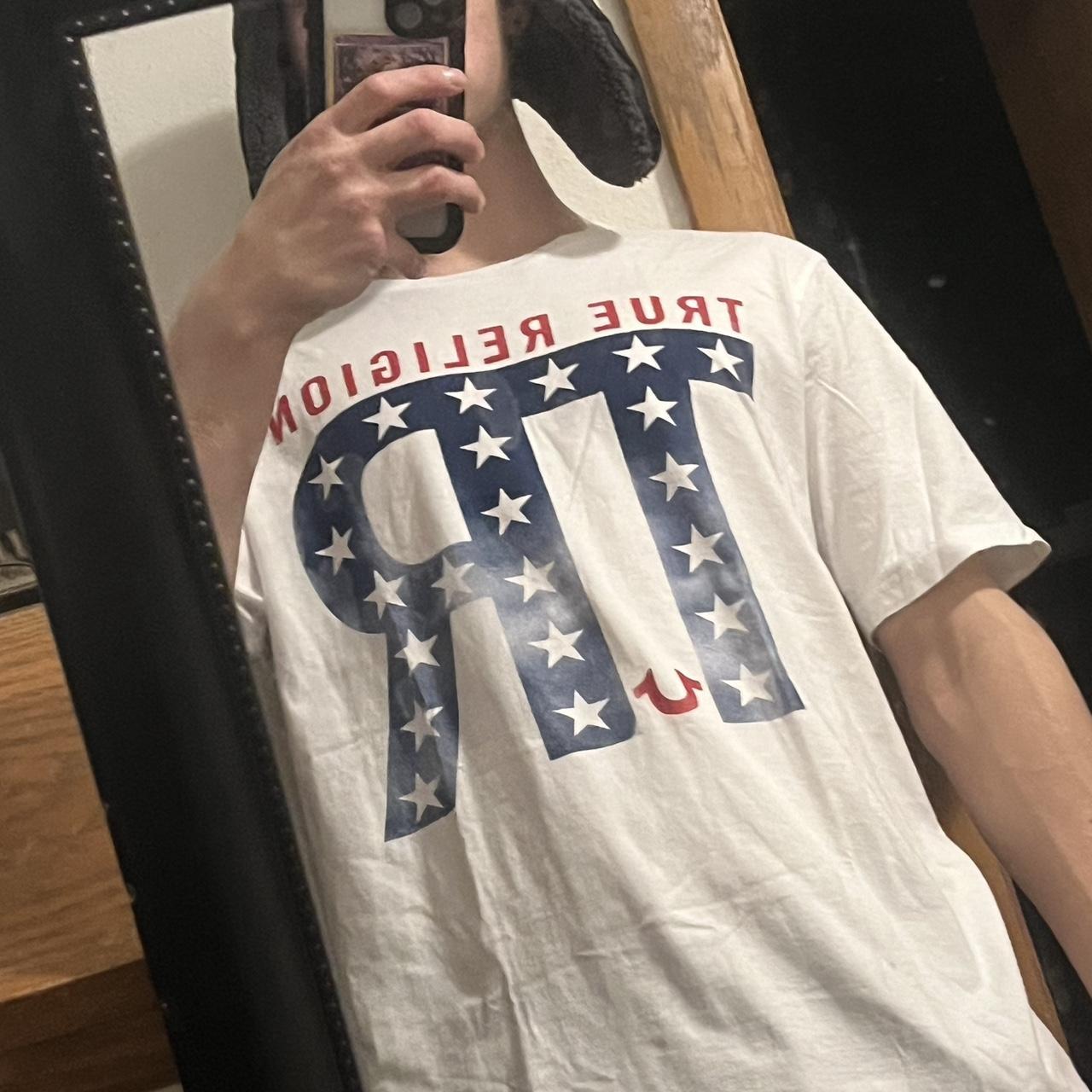 TRUE RELIGION American Print T-Shirt Large 🇺🇸 Only... - Depop