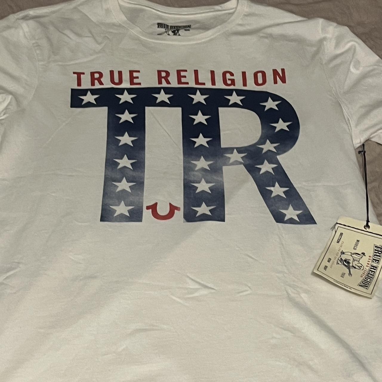 TRUE RELIGION American Print T-Shirt Large 🇺🇸 Only... - Depop