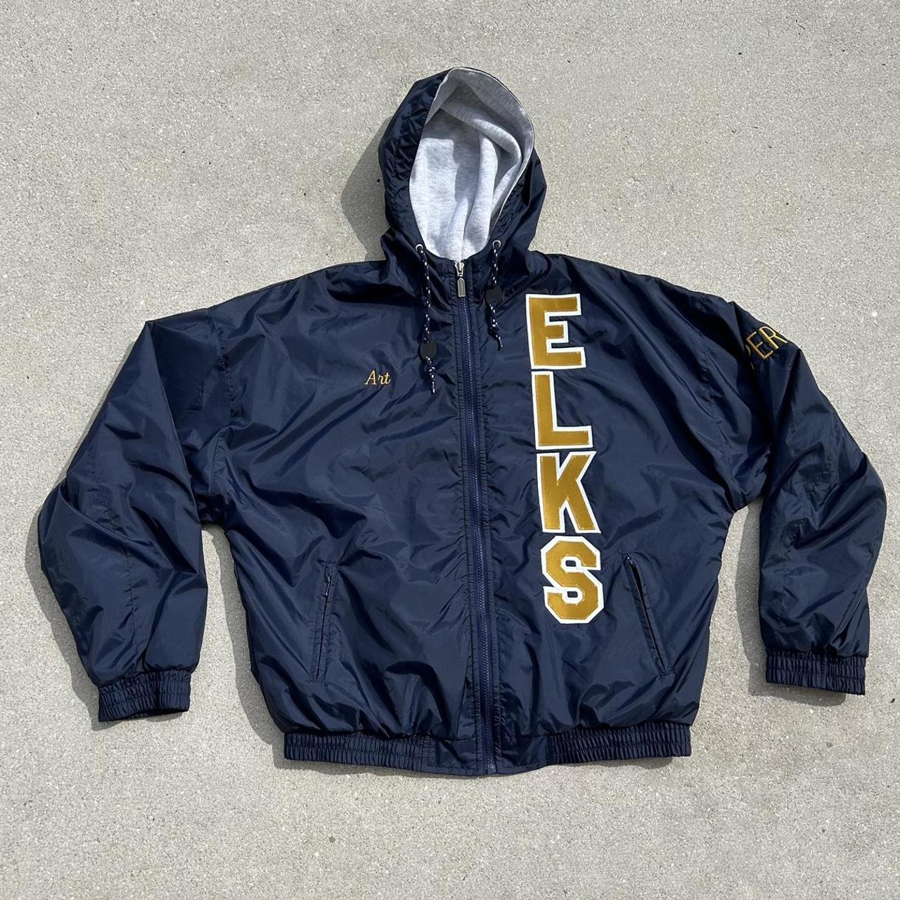 Y2K ELKS Club Jacket - insane fully embroidered... - Depop