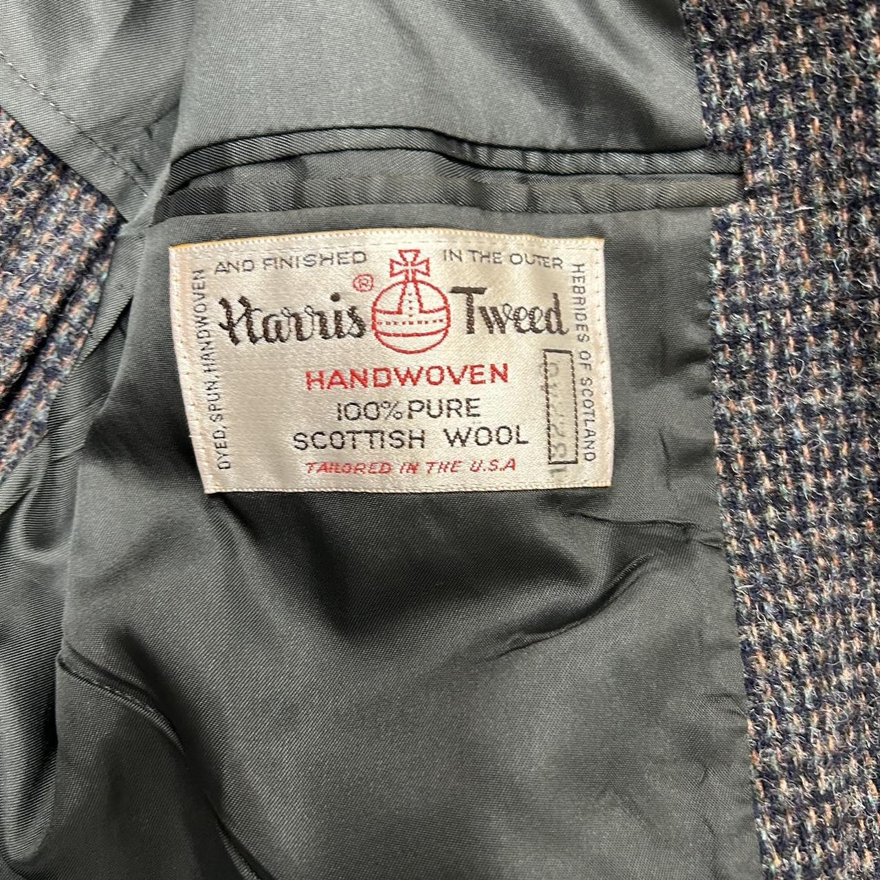 ADAMS ROW HARRIS TWEED VINTAGE BLAZER Size: No size... - Depop