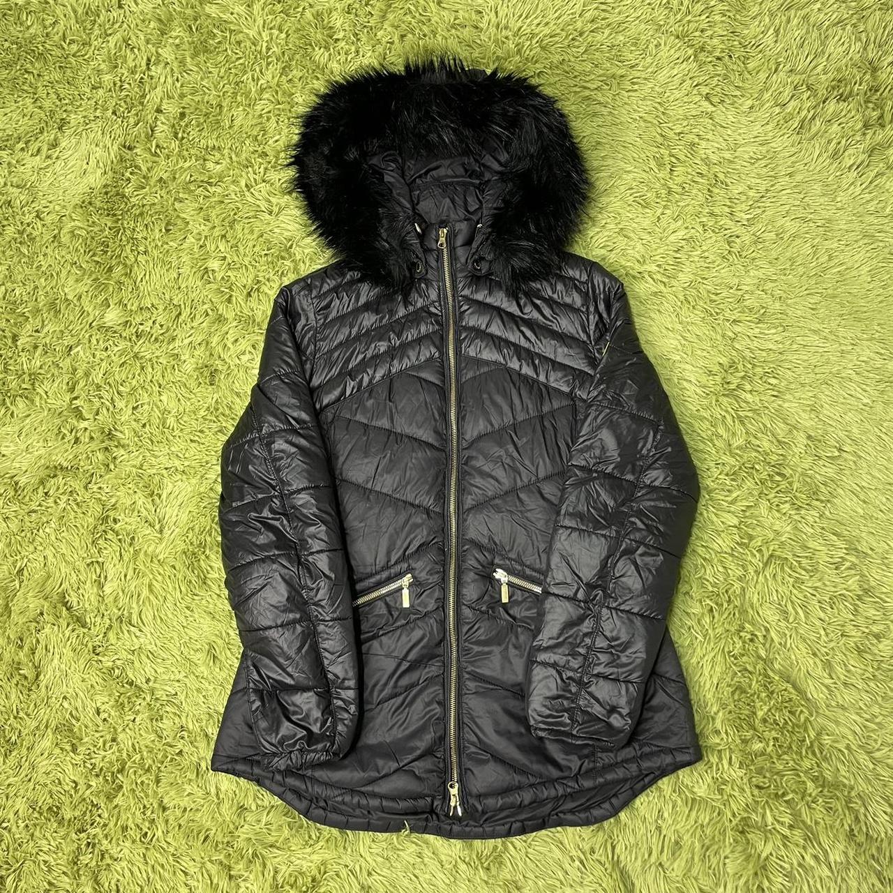 WOMENS BARBOUR PUFFER DOWN JACKET WITH FUR HOOD... - Depop
