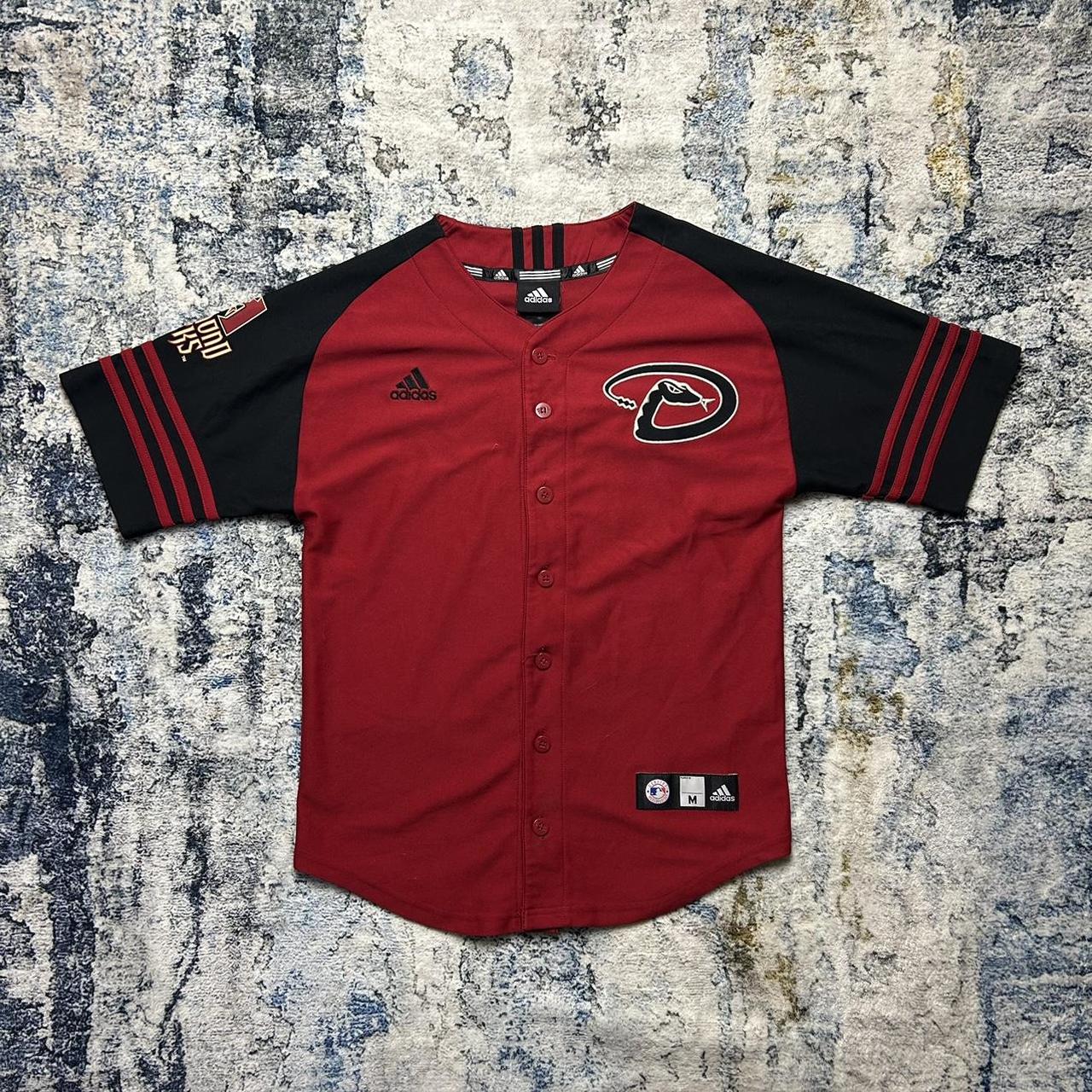 Arizona Diamondbacks Adidas Youth Jersey Red MLB ️... - Depop