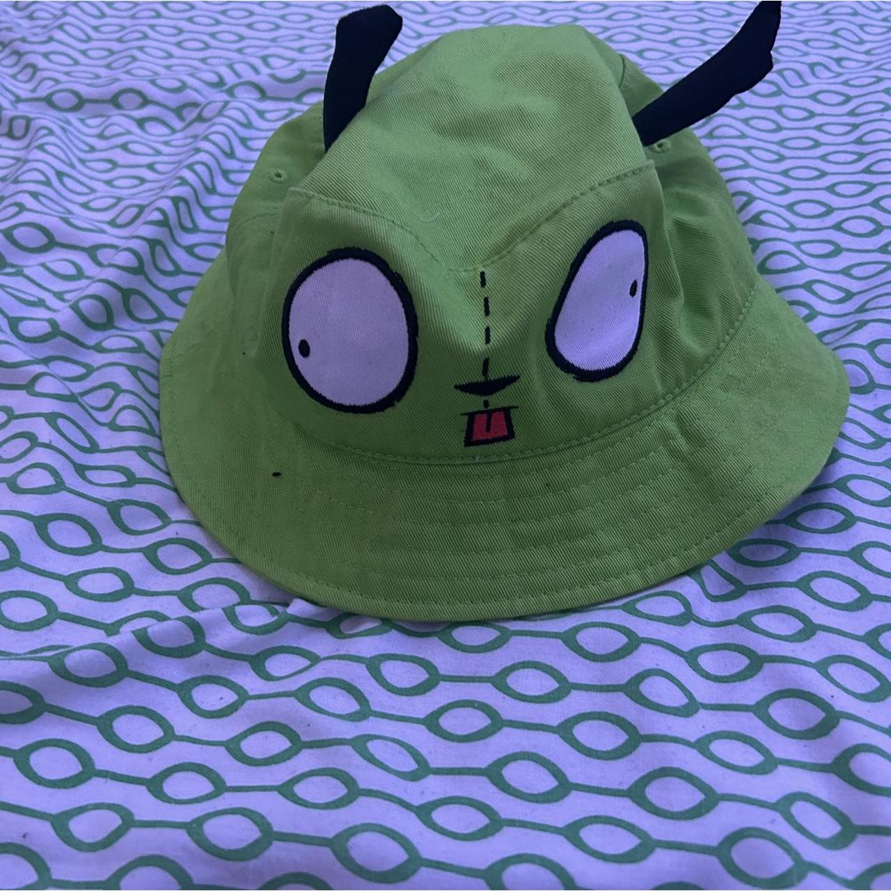 2022 gir invader zim bucket hat worn 2 times #emo... - Depop