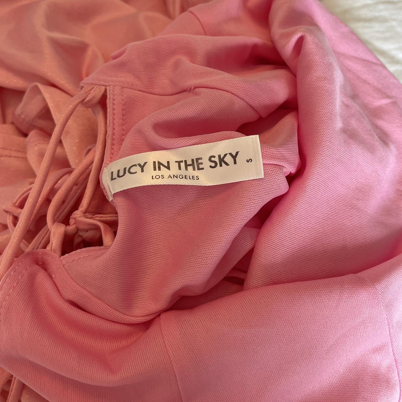 Lucy In the Sky Dress -Pink -inner liner - Size... - Depop
