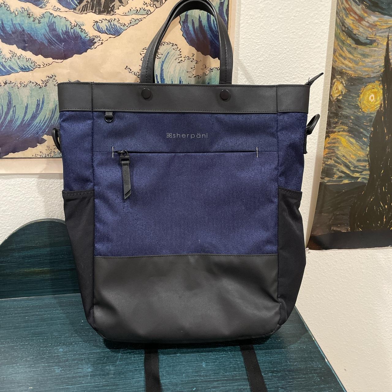 dark blue sherpani backpack bag. 9 pockets, shoulder... - Depop