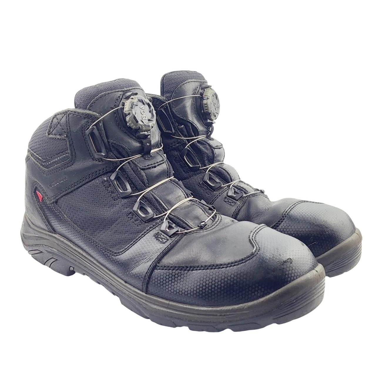 Red Wing Steel Toe Boa Laced Boots - Size 15 Red... | Depop