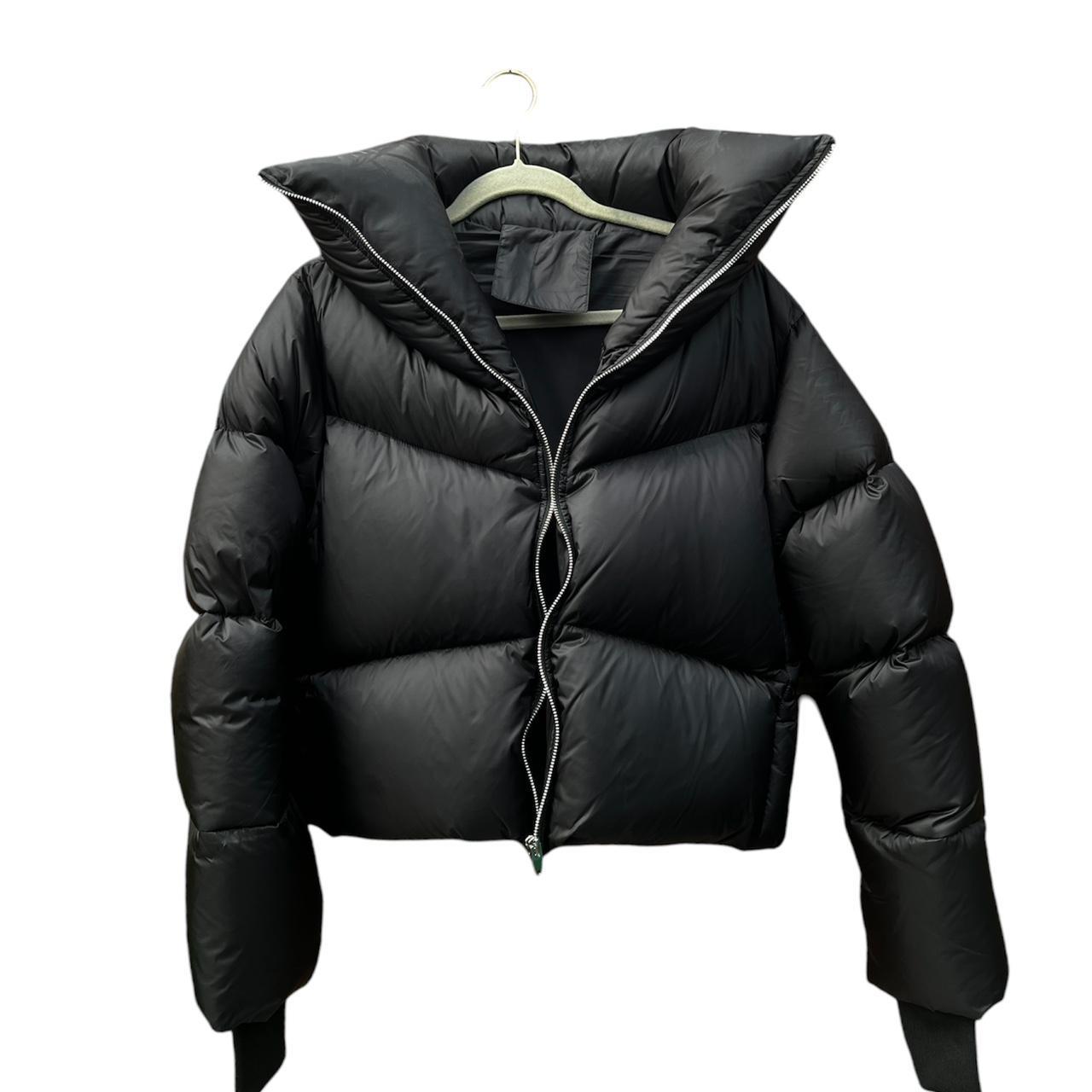 Handmade Rust Cropped Puffer Size: Small Pit to... - Depop