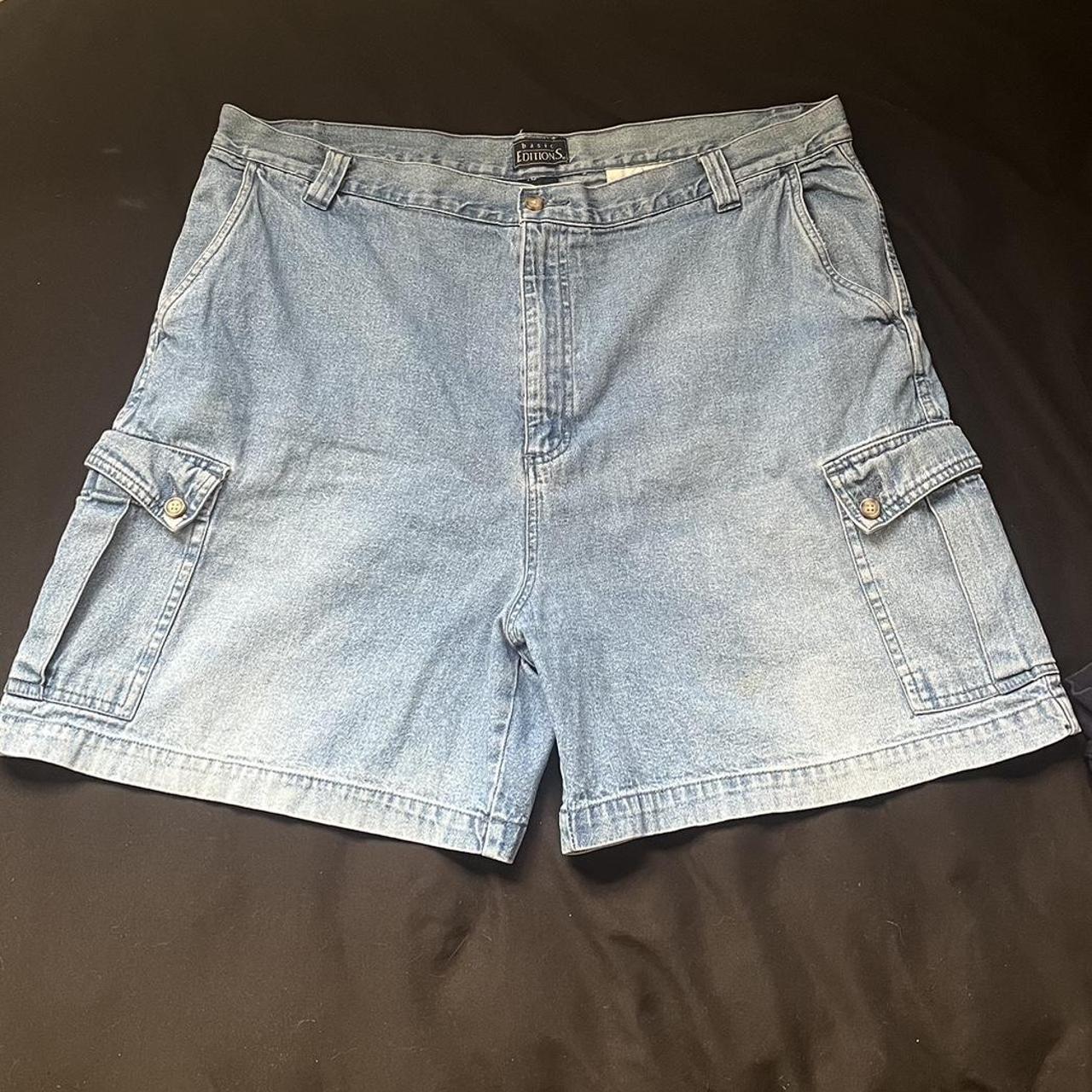 Vintage Basic EditionS Cargo Jorts Size 42 Still... - Depop