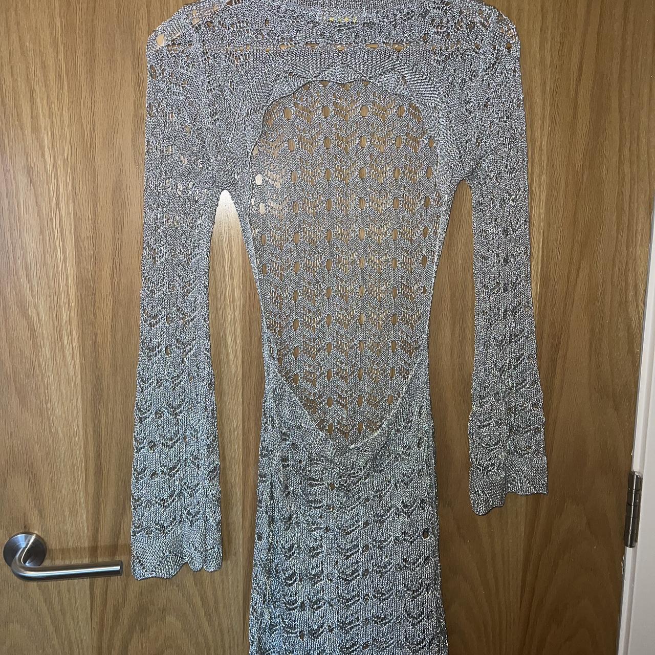 Sorelle UK silver Khloe metallic dress. Size XS.... - Depop