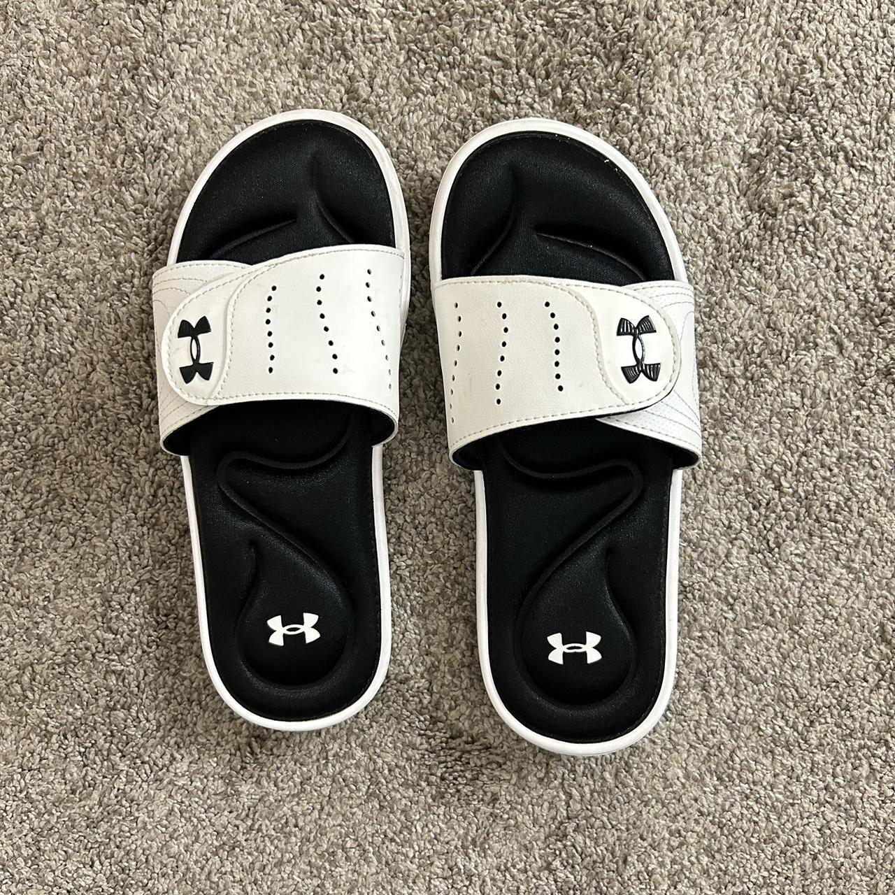 Under Armour Slides Size: Women’s 8 - Depop