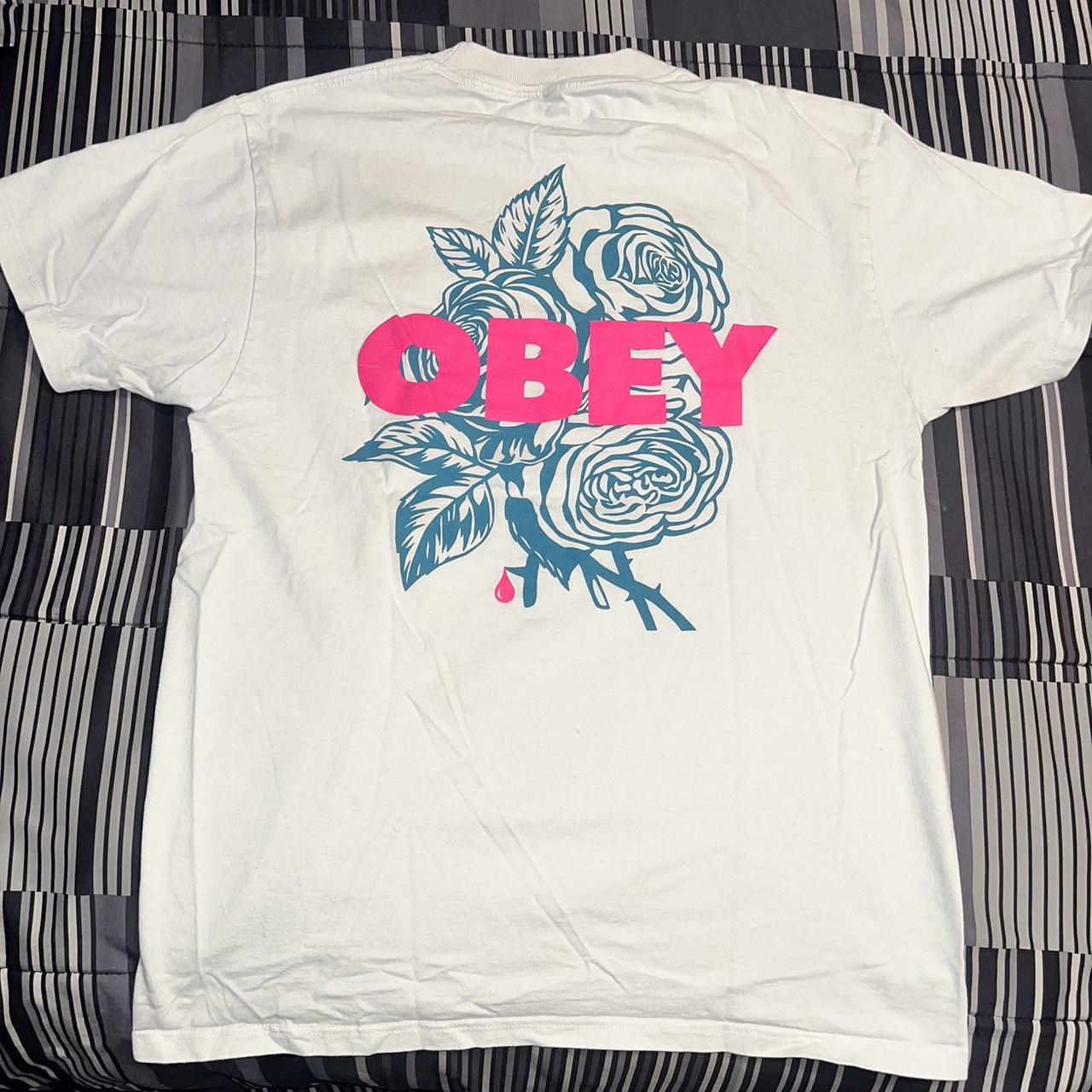 Obey medium T shirt. Has been used but looks in good... - Depop
