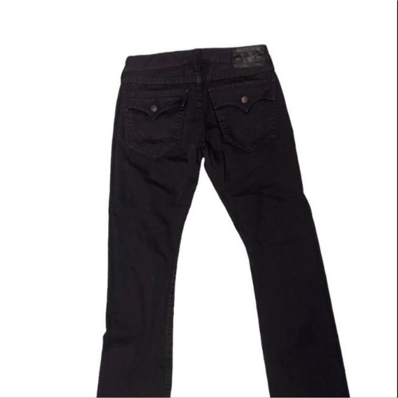 Rare All Black True Religion Jeans Size 32 Ricky... - Depop