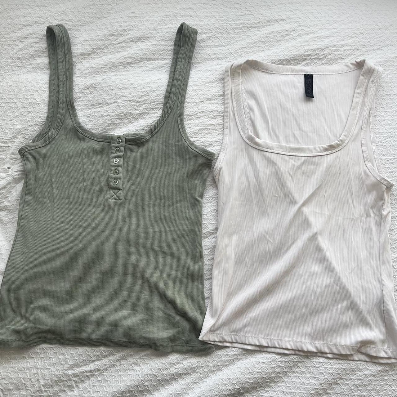 Two Basic Cotton On Singlets $10 each Both tops... | Depop
