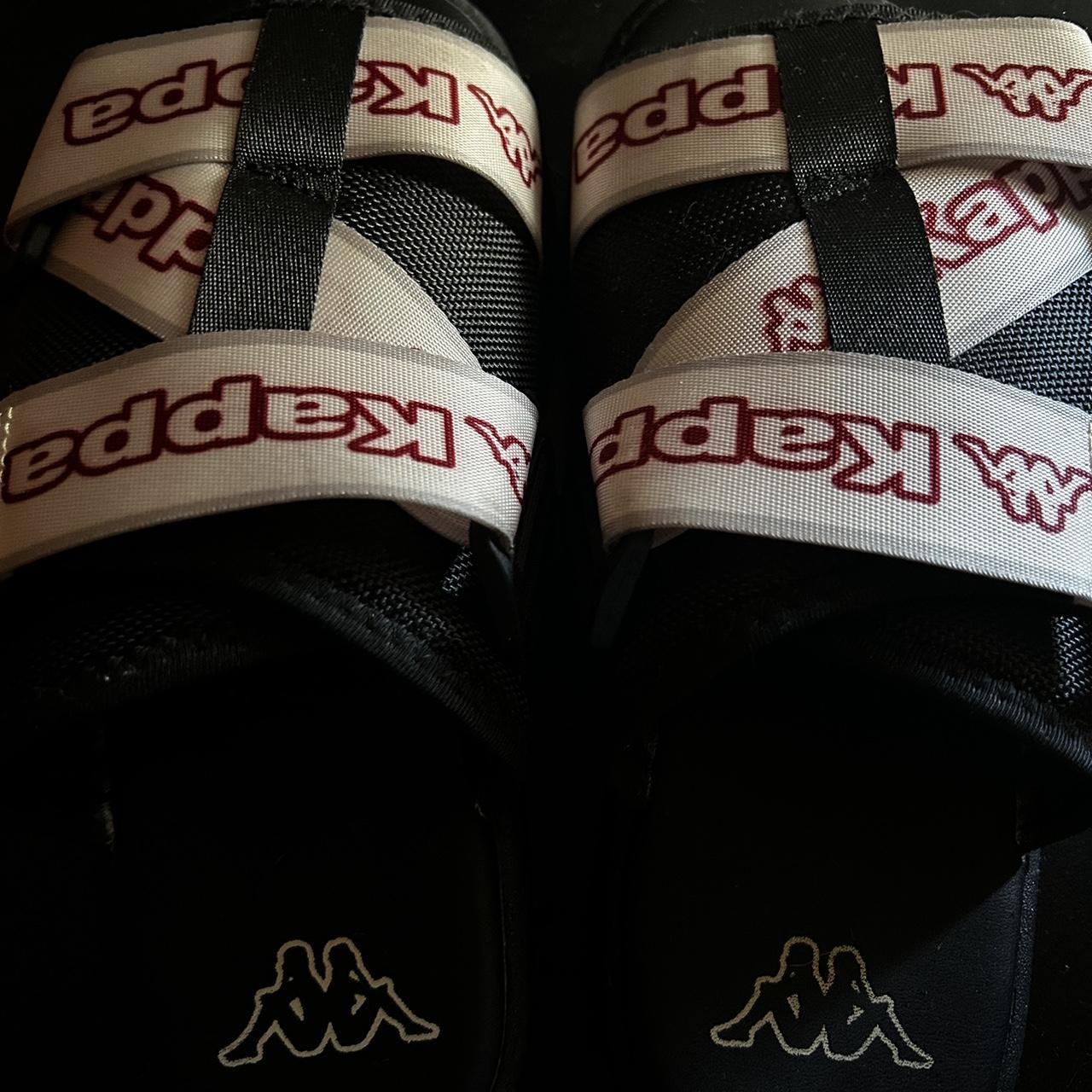 logo tape kappa slides - Depop