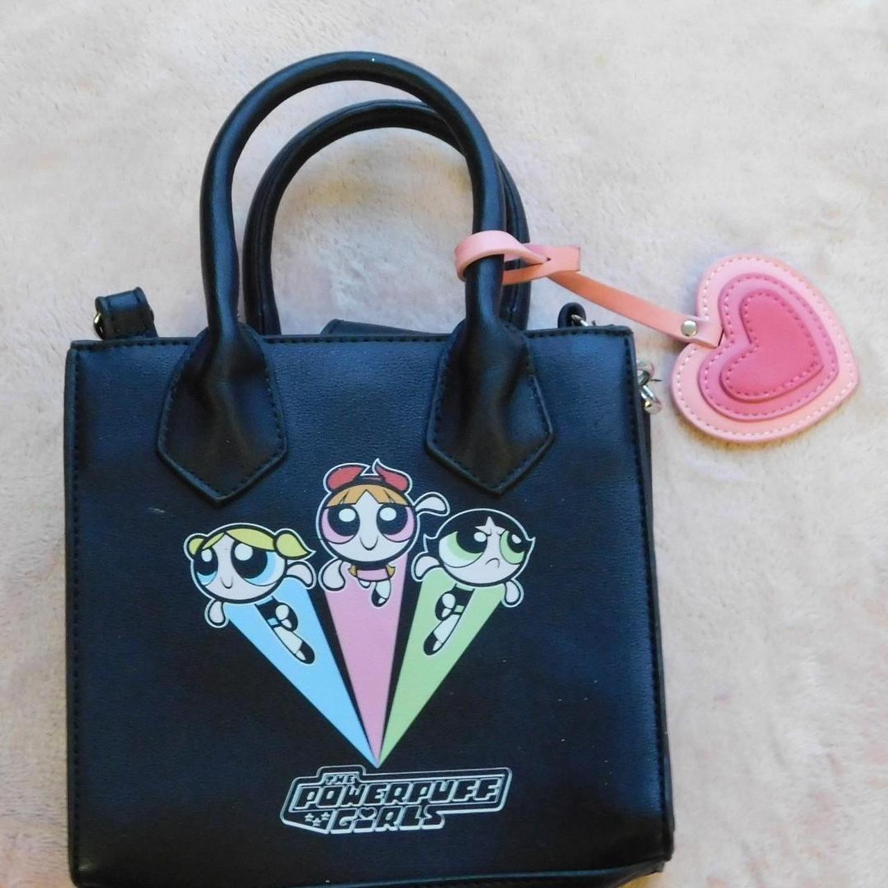 Powerpuff girl faux leather handbag with detachable... - Depop