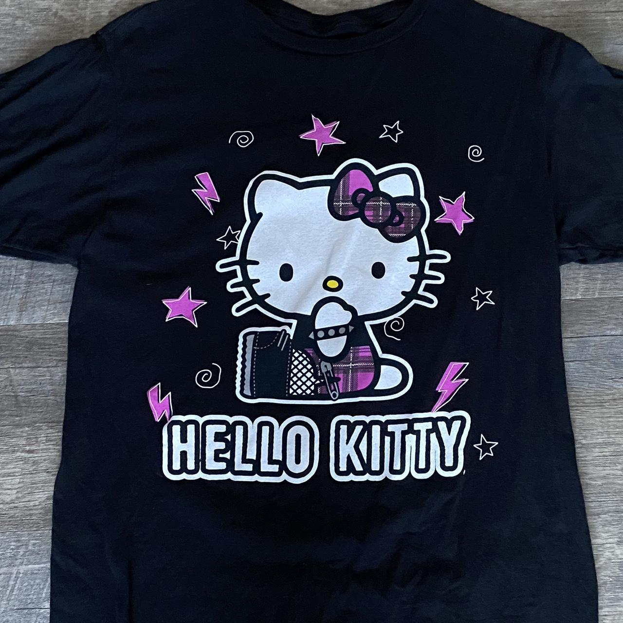 Hello kitty rocker t shirt 26 Length 16 width... - Depop