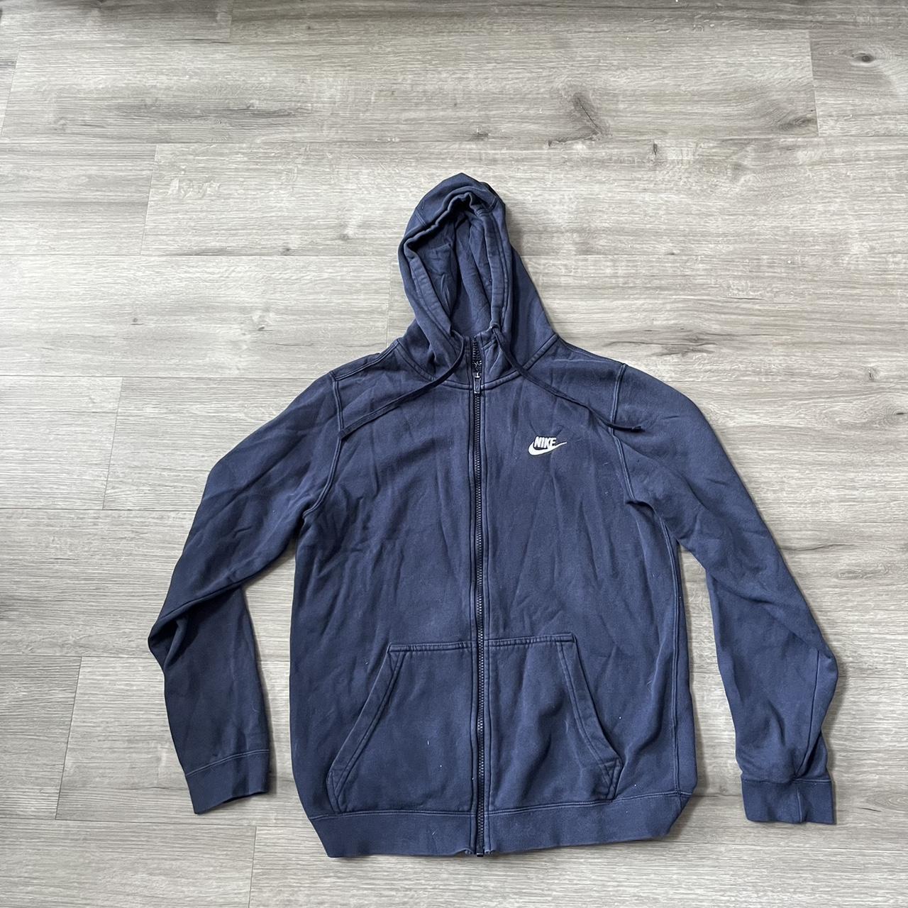 Nike zip up no tag fits like a medium to small flaws... - Depop