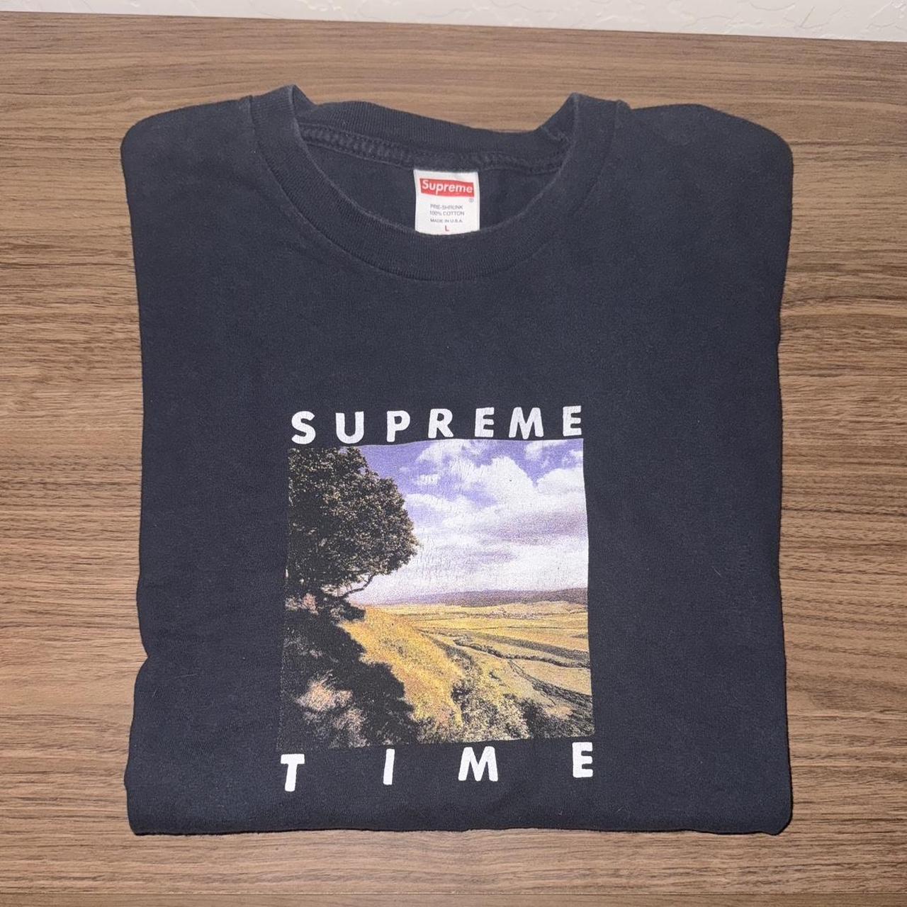 Supreme "Supreme Time" Size Large - Boxy Fit Clean... - Depop