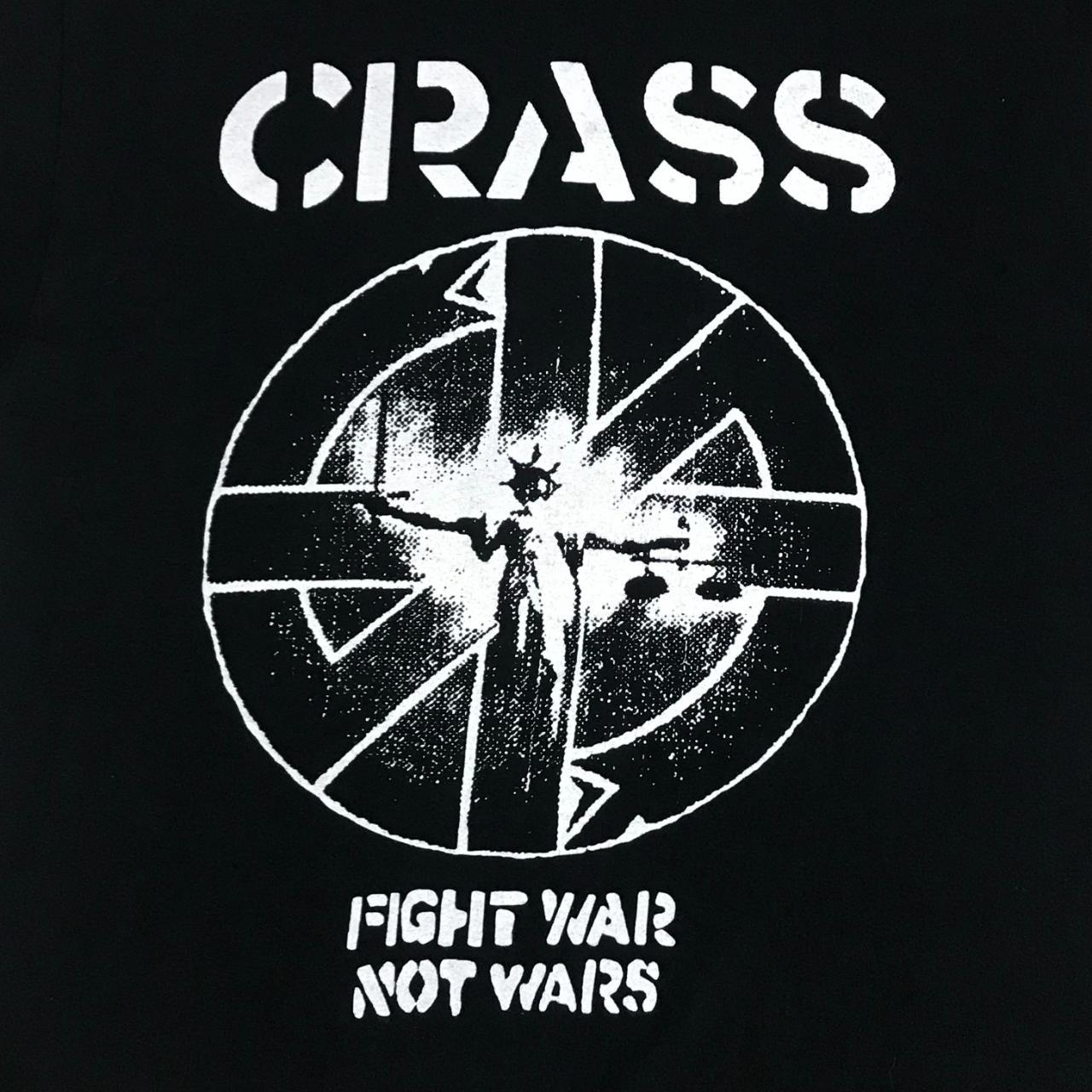 CRASS "FIGHT WAR NOT WARS" TEE CONDITION: NEW... - Depop
