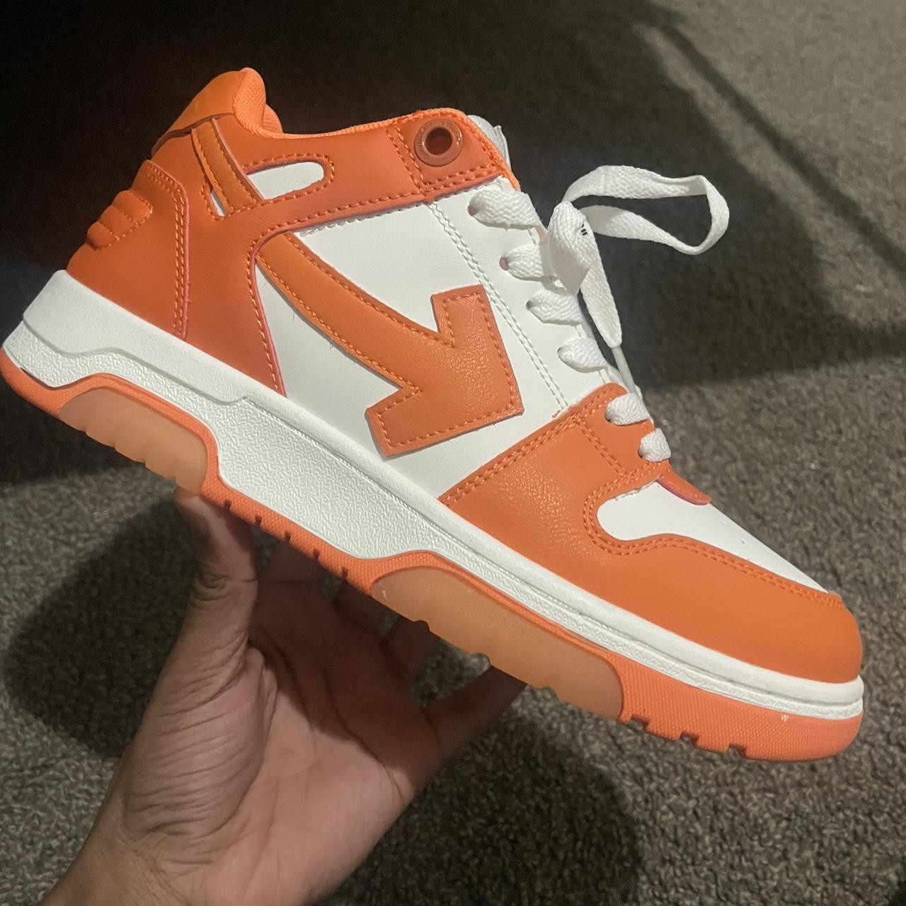 Off white Out of office orange Size 7/40 - Depop