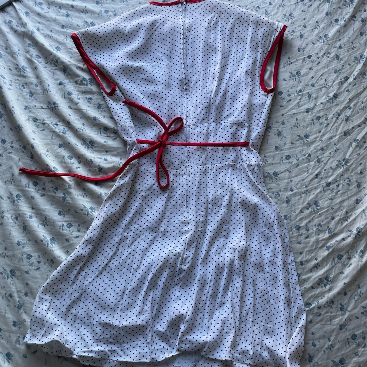 darling little retro polka dot dress #vintage #retro... - Depop