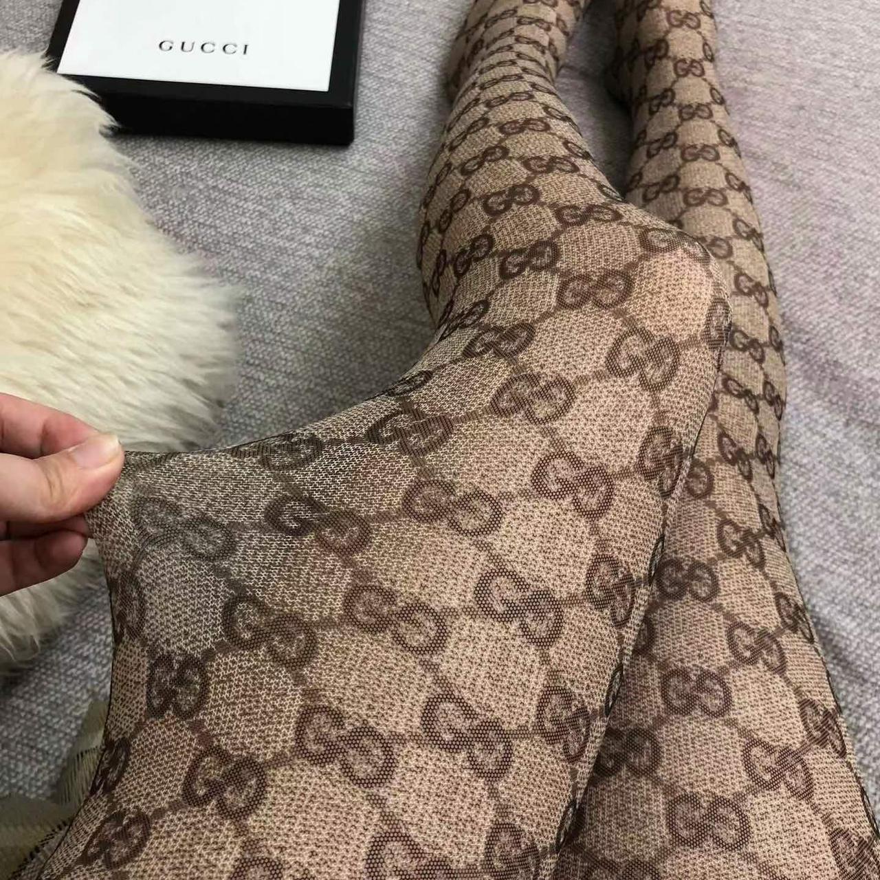 Gucci Women's Brown Hosiery-tights | Depop