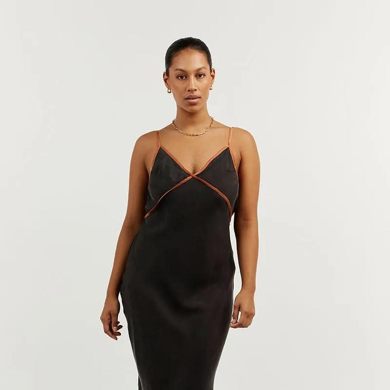 Dissh- MARCO BLACK BINDING MIDI DRESS - 4 /... - Depop