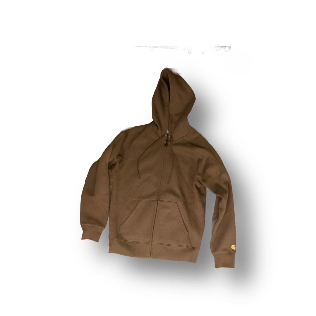 XS Brown Carhartt zip up. Got given as a gift. These... - Depop