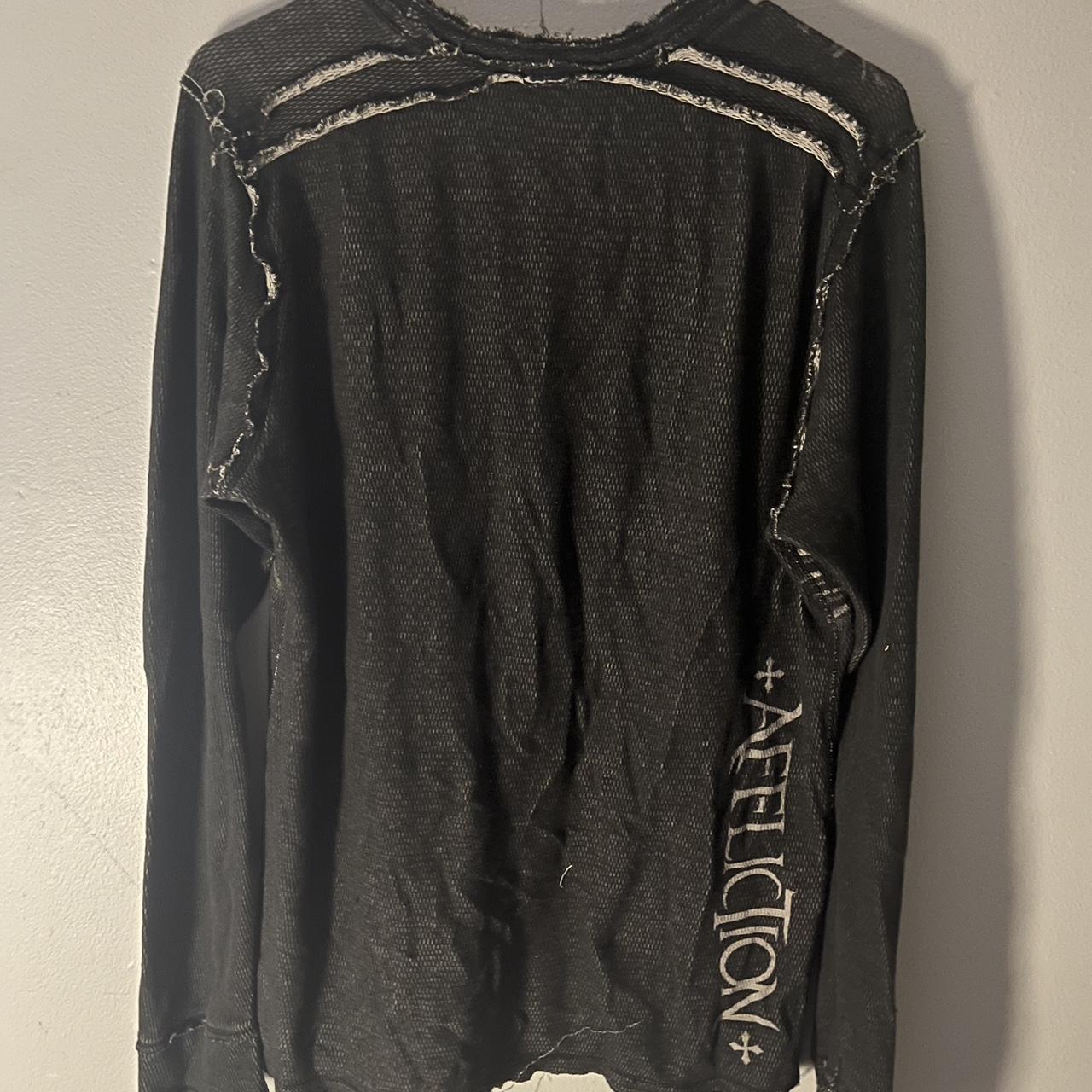 black reversible affliction thermal - Depop