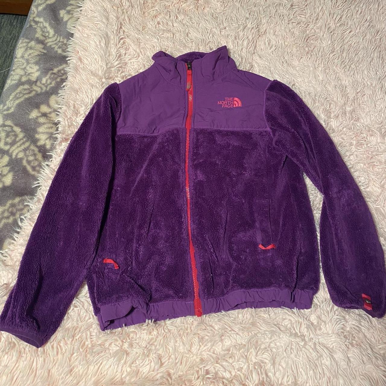 The North Face dark purple jacket SIDE POCKETS HAVE... - Depop