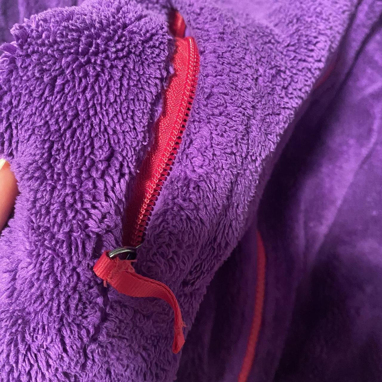 The North Face dark purple jacket SIDE POCKETS HAVE... - Depop